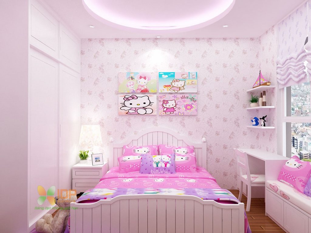 Thiết kế phòng ngủ bé gái - 2 mẫu hiện đại và trẻ trung